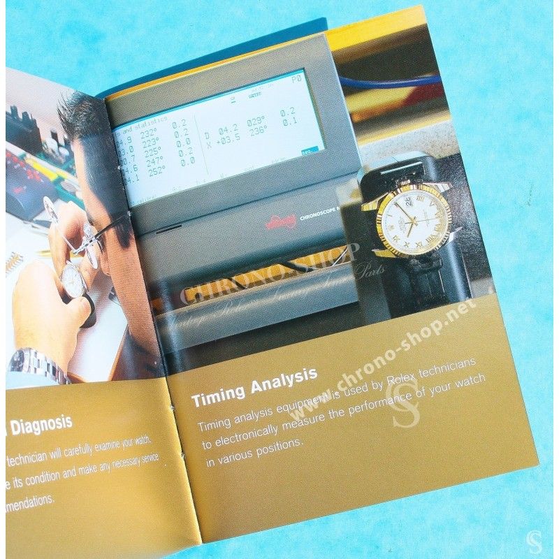 Rolex Rare Livret USA notice Revision Montres Rolex FACTORY SERVICE ...