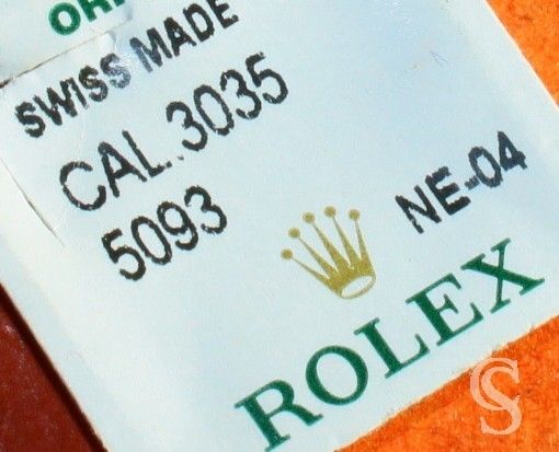 Rolex 3035 5093 Calendar Wheel Nut Authentic Rolex Calibers 3035, 5035 ...
