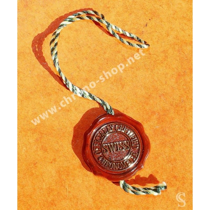 Rolex Rare Chronometer Red Hang Seal Tag CERTIFIED OFFICIAL CHRONOMETER ...