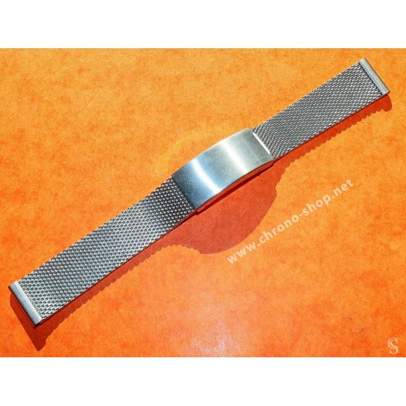 Vintage & Rare ROVER 18mm steel mesh watch bracelet divers band NOS ...
