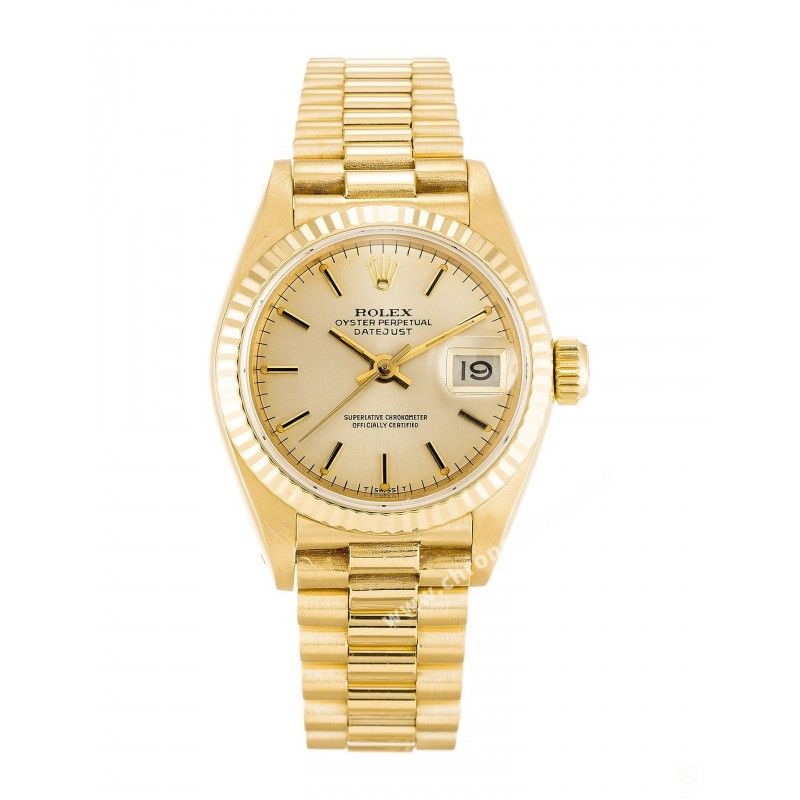 ROLEX OEM CONDITION LADIES DATEJUST 69173, 69178 MOVEMENT 2035 YELLOW ...