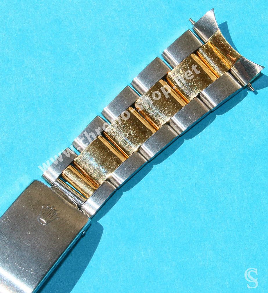 ROLEX 1990 BRACELET 20mm 78363-18 / 403 OR ACIER 16753, 16713 Datejust ...
