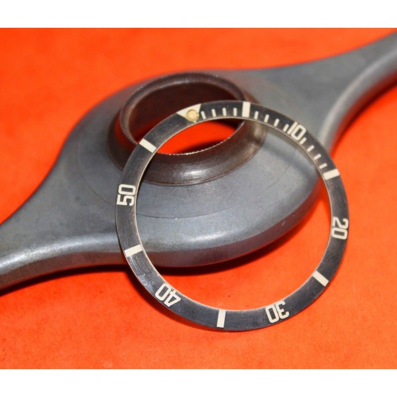 Genuine Faded Greyish Rolex Submariner Bezel Insert Black Stainless ...