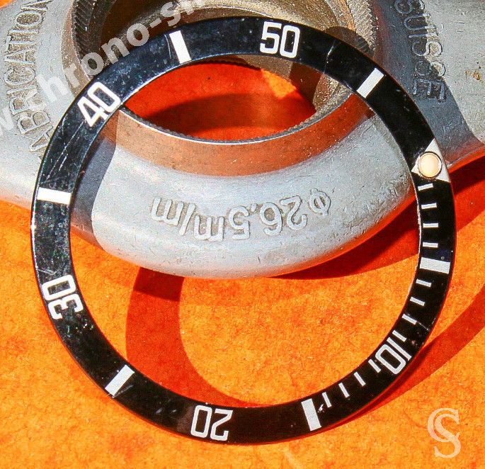 ROLEX ORIGINAL INSERT SERIFS NOIR MONTRES SUBMARINER DATE 16800,168000 ...