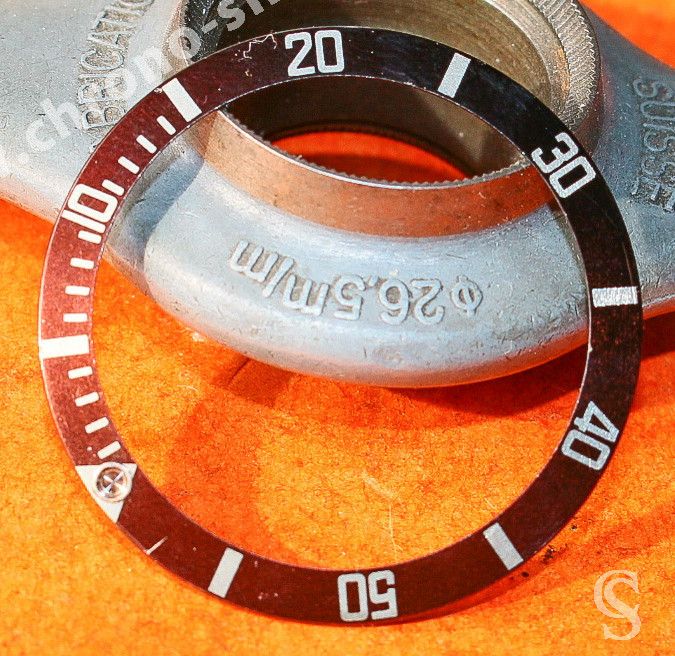 ROLEX ORIGINAL INSERT NOIR AVEC PATINE MONTRES SUBMARINER DATE 16800 ...