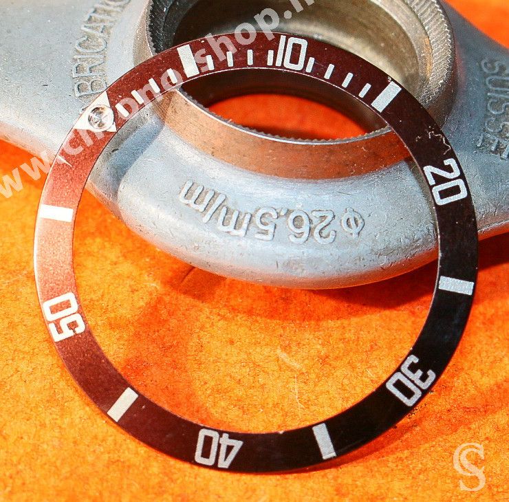 ROLEX ORIGINAL INSERT NOIR AVEC PATINE MONTRES SUBMARINER DATE 16800 ...