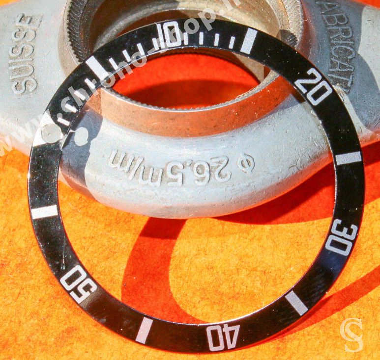 ROLEX ORIGINAL INSERT NOIR MONTRES SUBMARINER DATE 16800,168000,16610