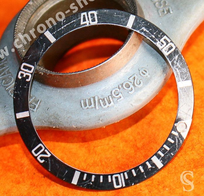 ROLEX ORIGINAL INSERT NOIR MONTRES SUBMARINER DATE 16800,168000,16610