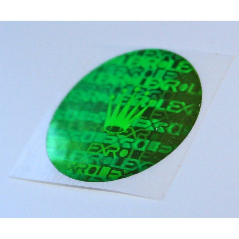 Rolex Watch caseback Hologram Sticker green Decal Submariner,GMT ...