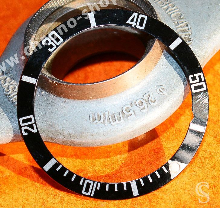 ROLEX ORIGINAL INSERT NOIR JET BLACK MONTRES SUBMARINER DATE 16800 ...