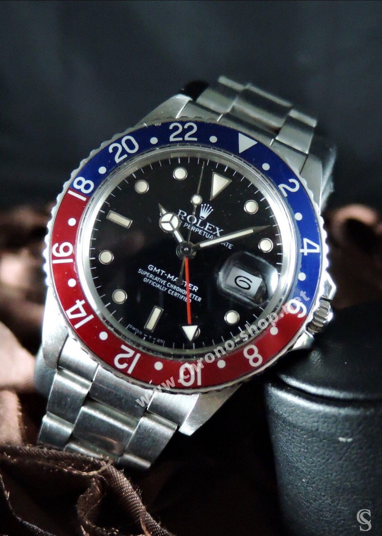 ROLEX Vintage N.O.S Factory 1675,16750 GMT Master Blue/Red PEPSI color ...