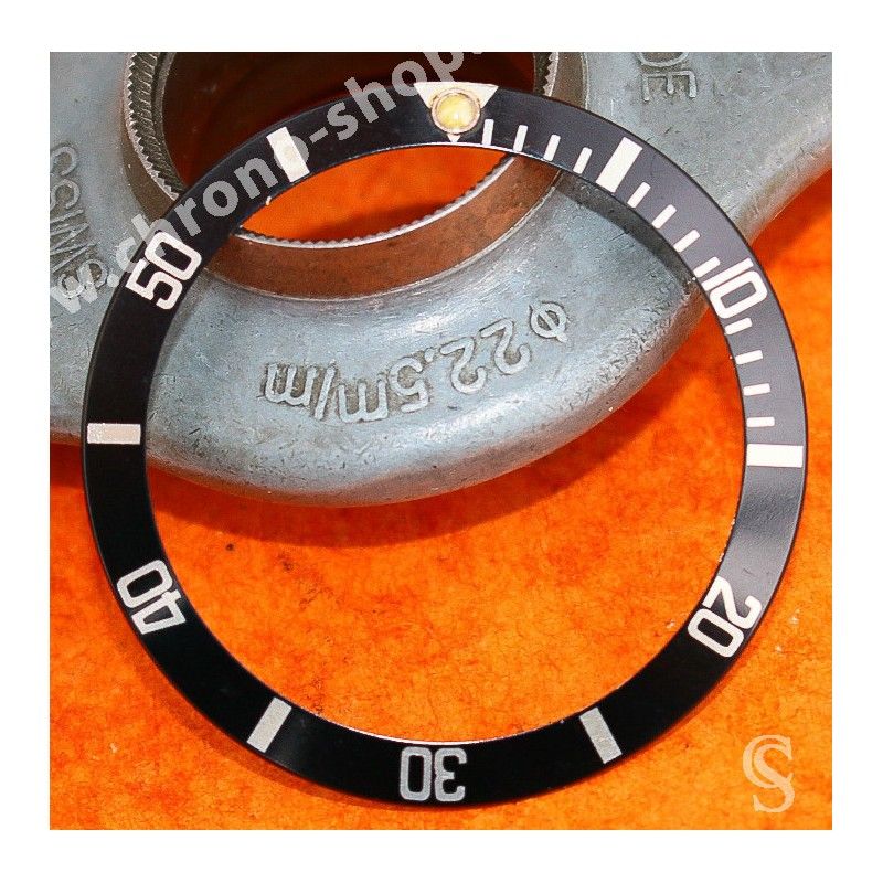 ROLEX ORIGINAL INSERT NOIR JET BLACK MONTRES SUBMARINER DATE 16800 ...