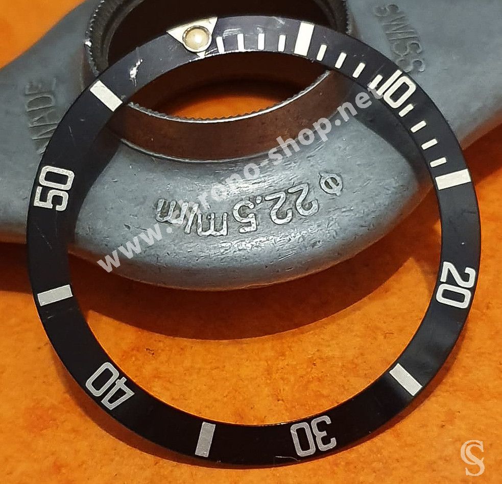 ROLEX ORIGINAL INSERT NOIR JET BLACK MONTRES SUBMARINER DATE 16800 ...