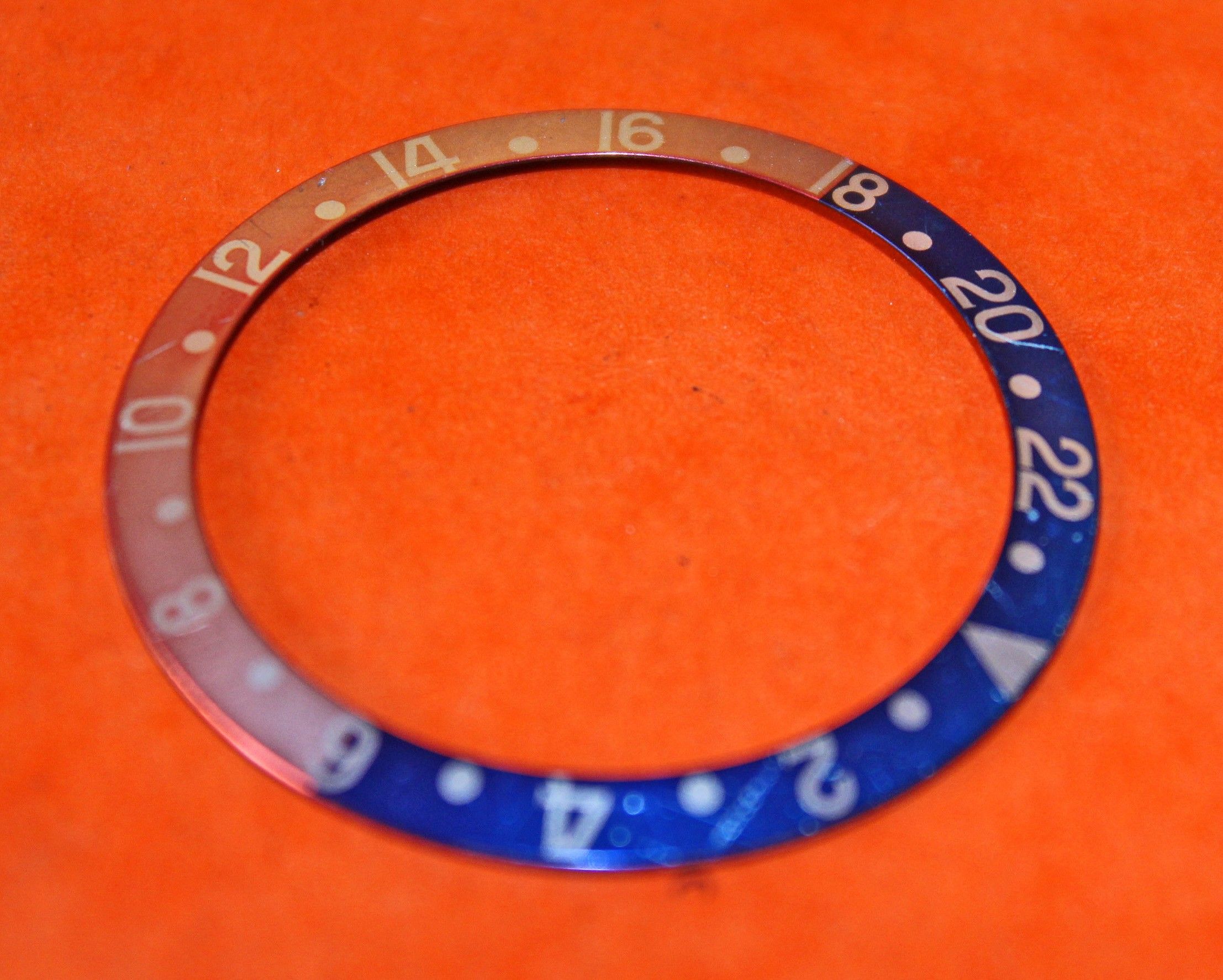 Rolex GMT Master Faded PEPSI Blue Red Copper color S/S 16700 Bezel ...