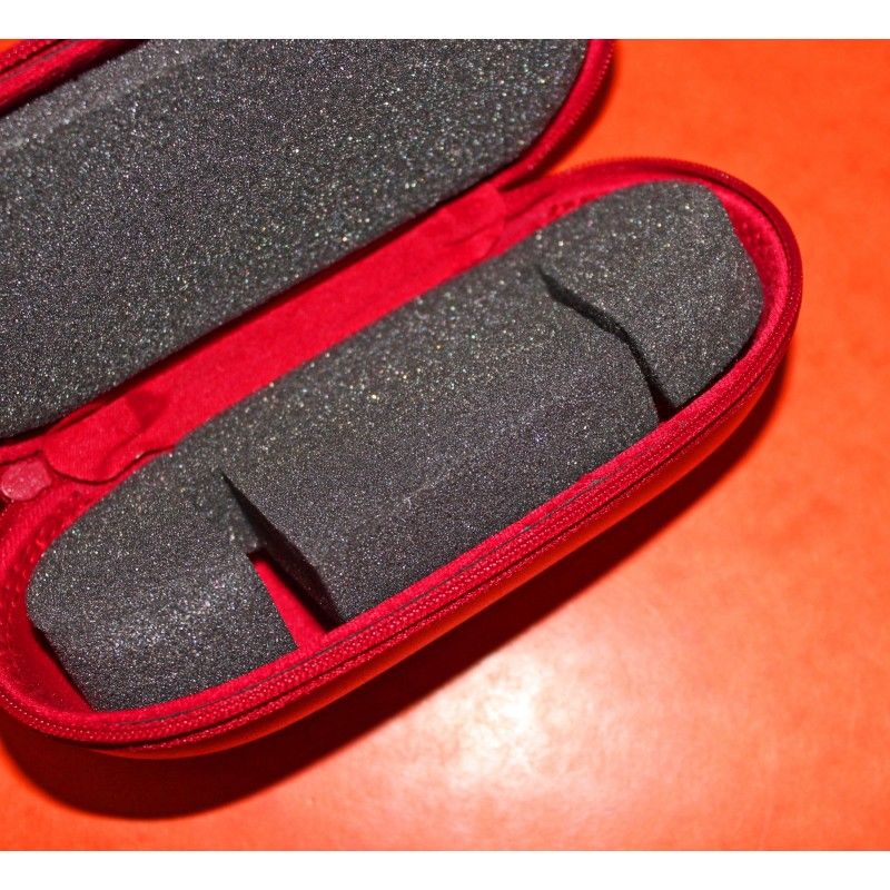 NEW OMEGA RED ZIP CASE TRAVELLERS POUCH SPEEDMASTER FLIGHT MASTER ...