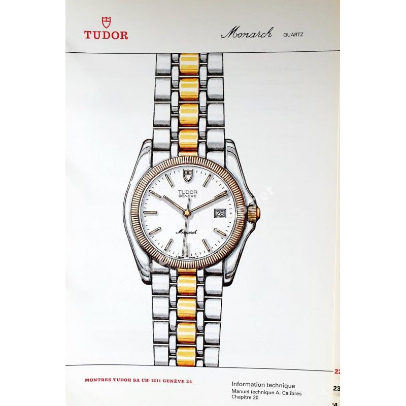 Rolex Tudor Collectable Rare Watch Technical Informations Manual Book ...