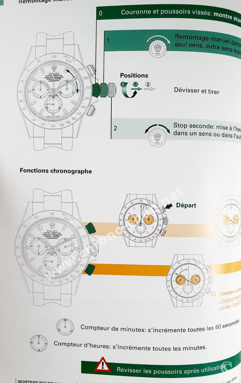 Rolex Tudor Collectable Rare Watch Technical Informations Manual Book ...
