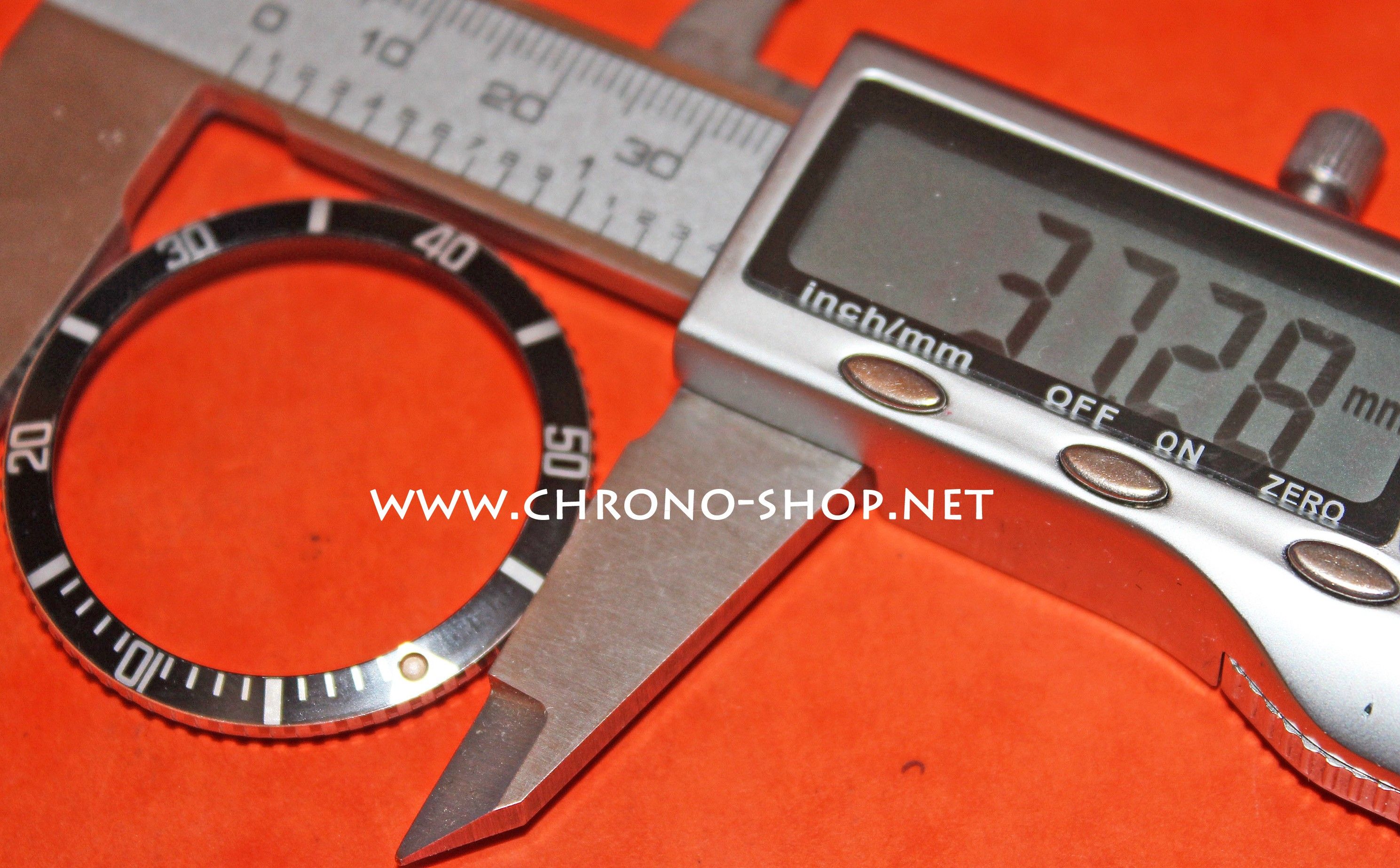 RARE LUNETTE & INSERT SUPER FAT FRONT TRITIUM ROLEX SUBMARINER 6538 ...
