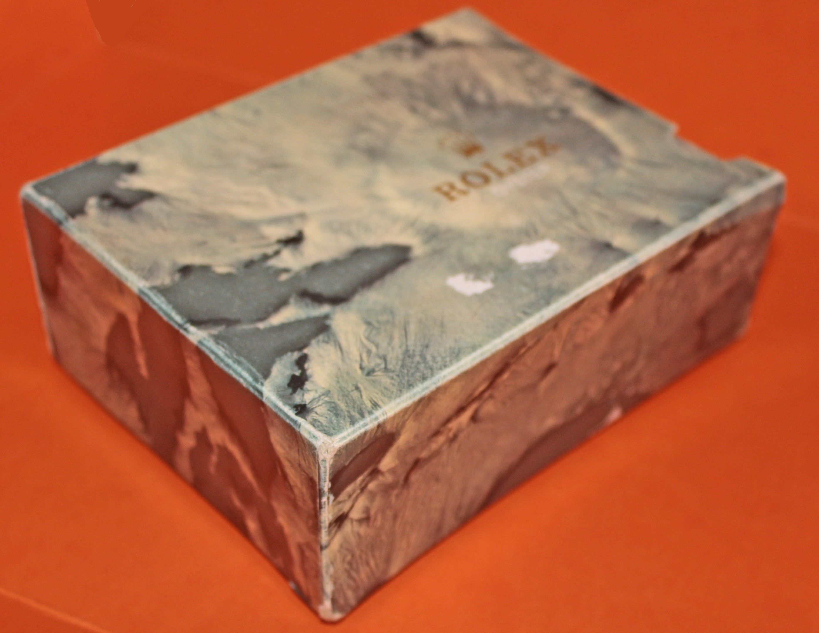 Vintage Rolex Collectible Watch Box Storage Rolex 80s Moon Crater Outer ...