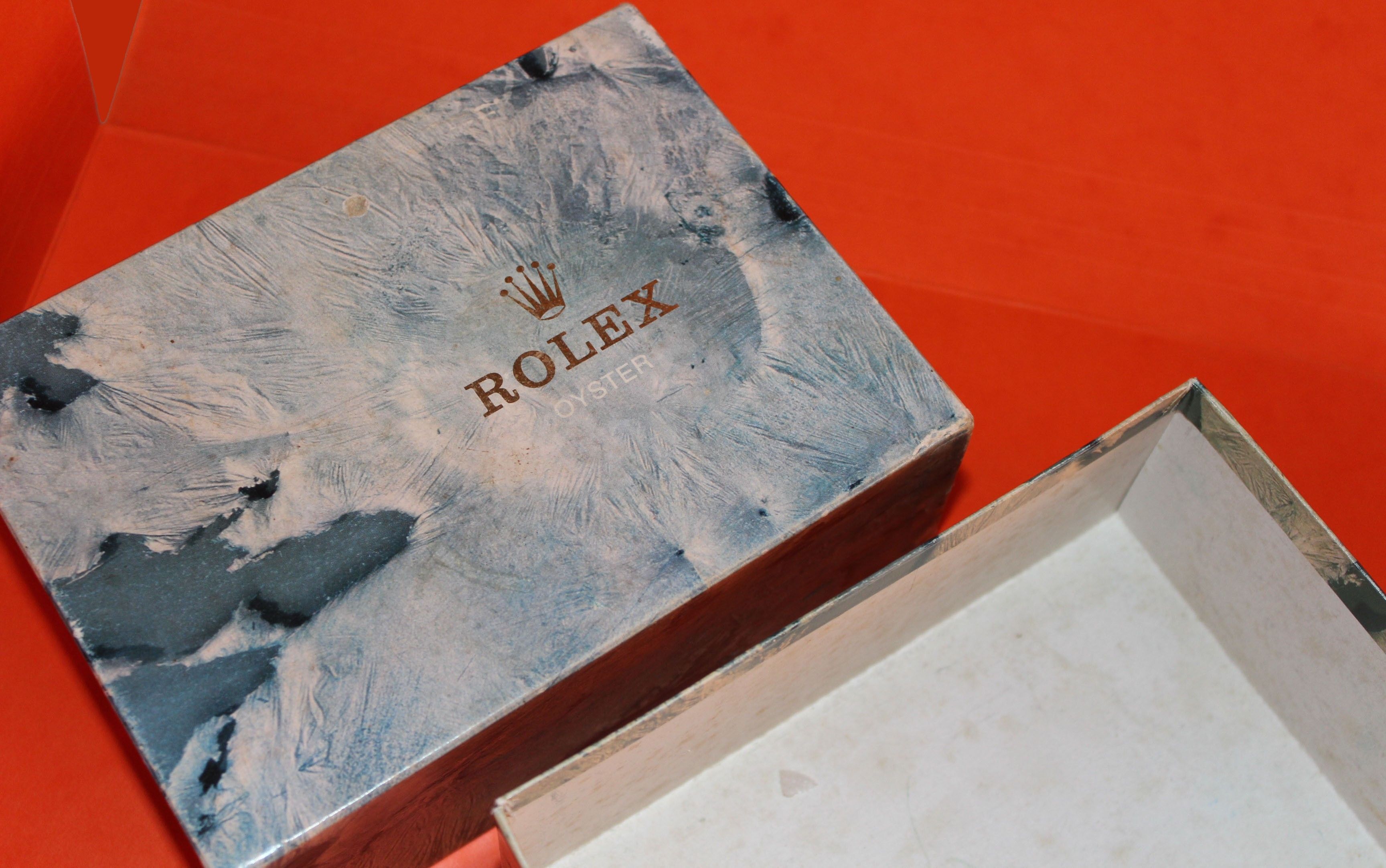 Vintage Rolex Collectible Watch Box Storage Rolex 80s Moon Crater Outer ...