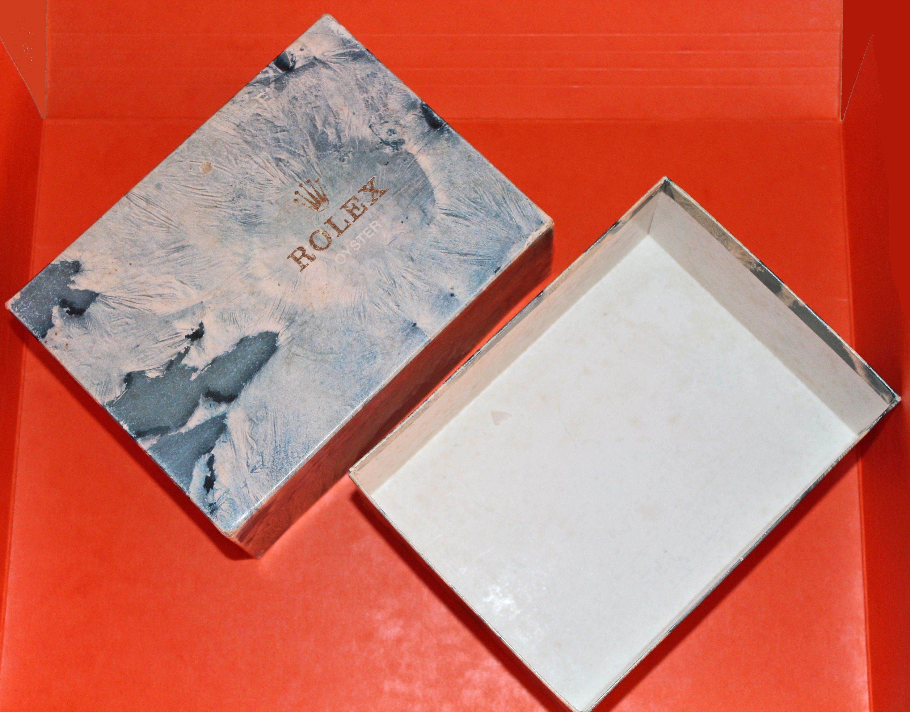 Vintage Rolex Collectible Watch Box Storage Rolex 80s Moon Crater Outer ...