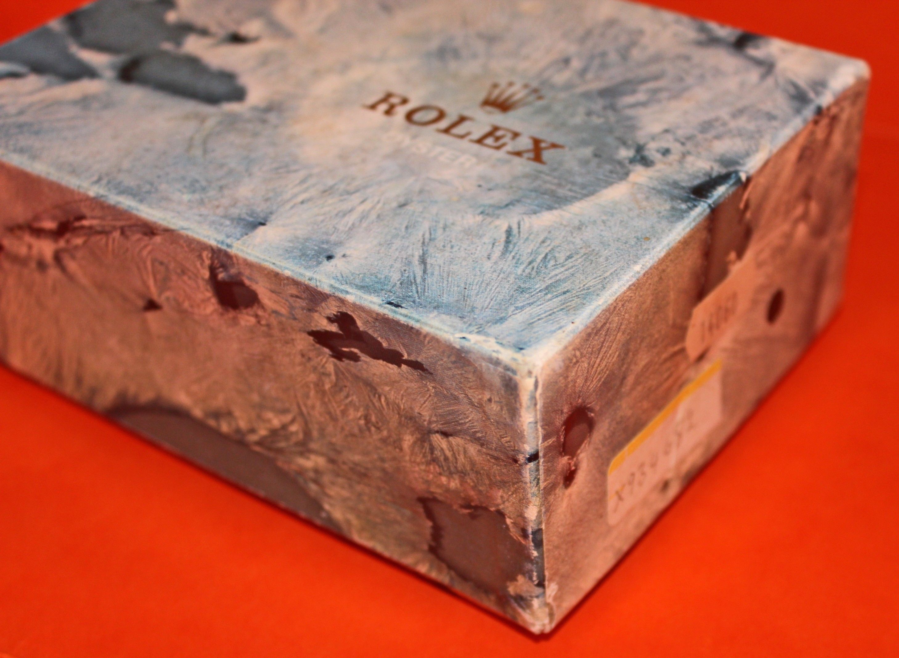 Vintage Rolex Collectible Watch Box Storage Rolex 80s Moon Crater Outer ...