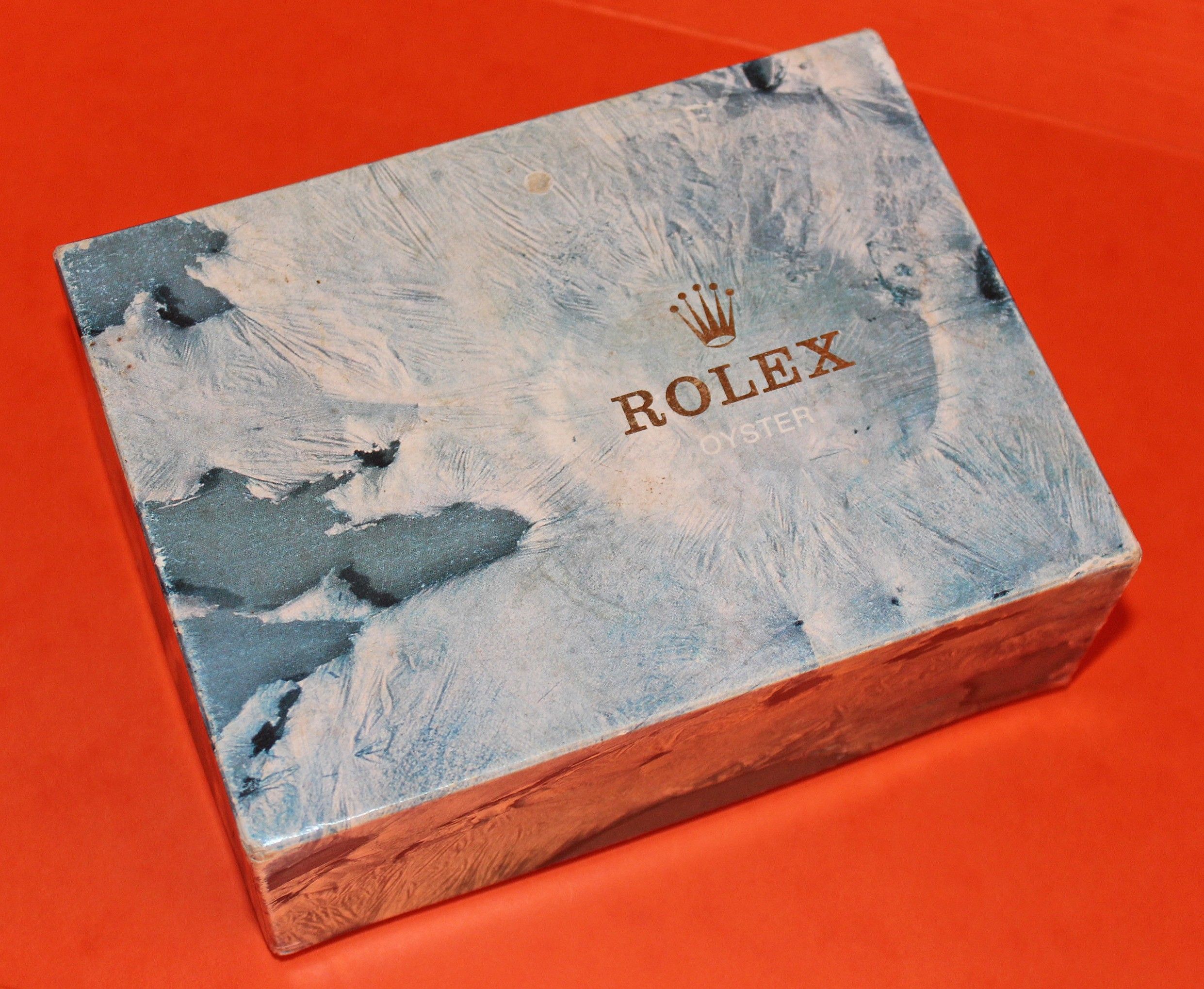 Vintage Rolex Collectible Watch Box Storage Rolex 80s Moon Crater Outer ...