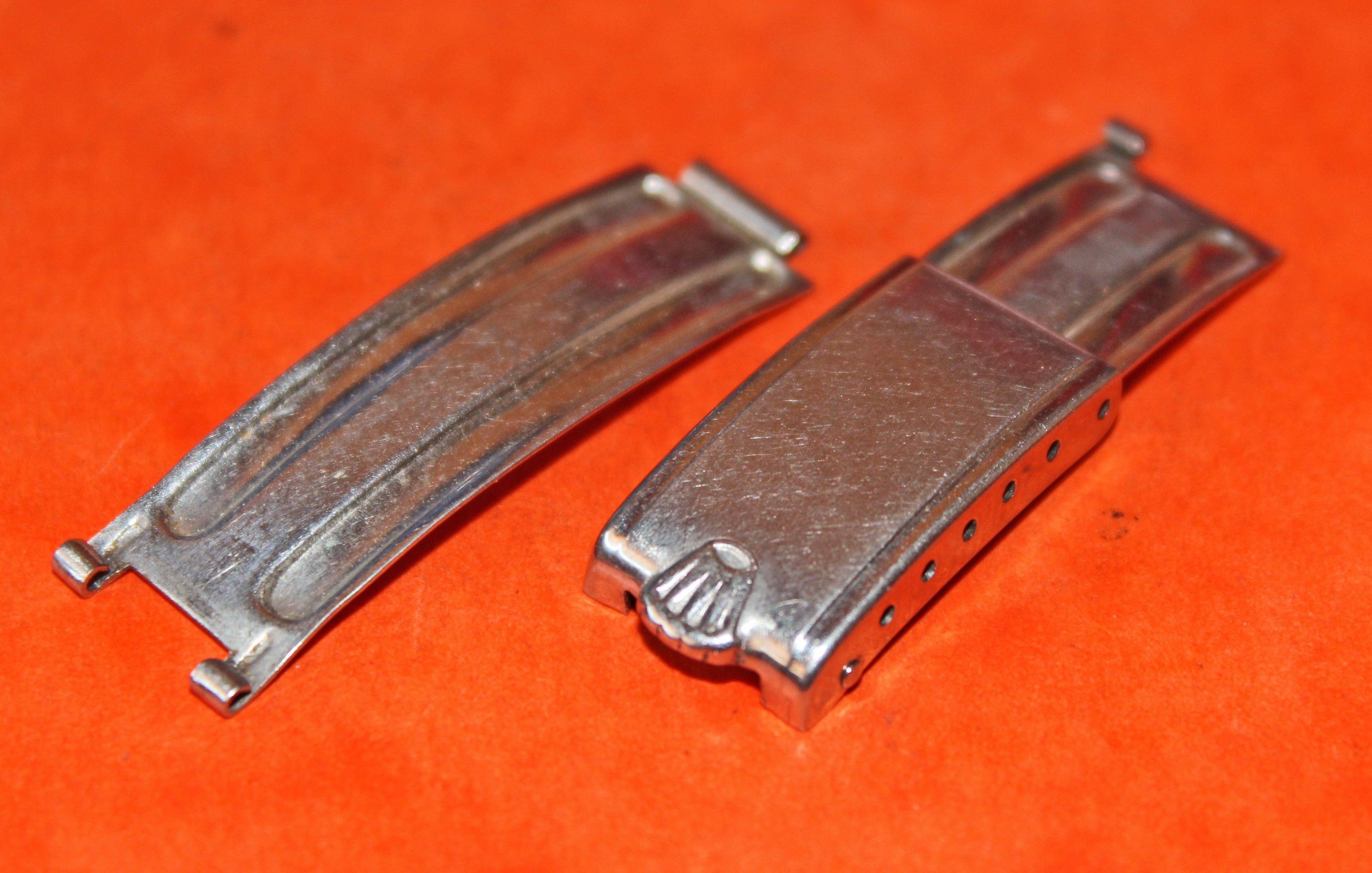 Rare Vintage Rolex MADE IN ENGLAND WAB "Big Crown" Clasp for 19mm 17mm ...