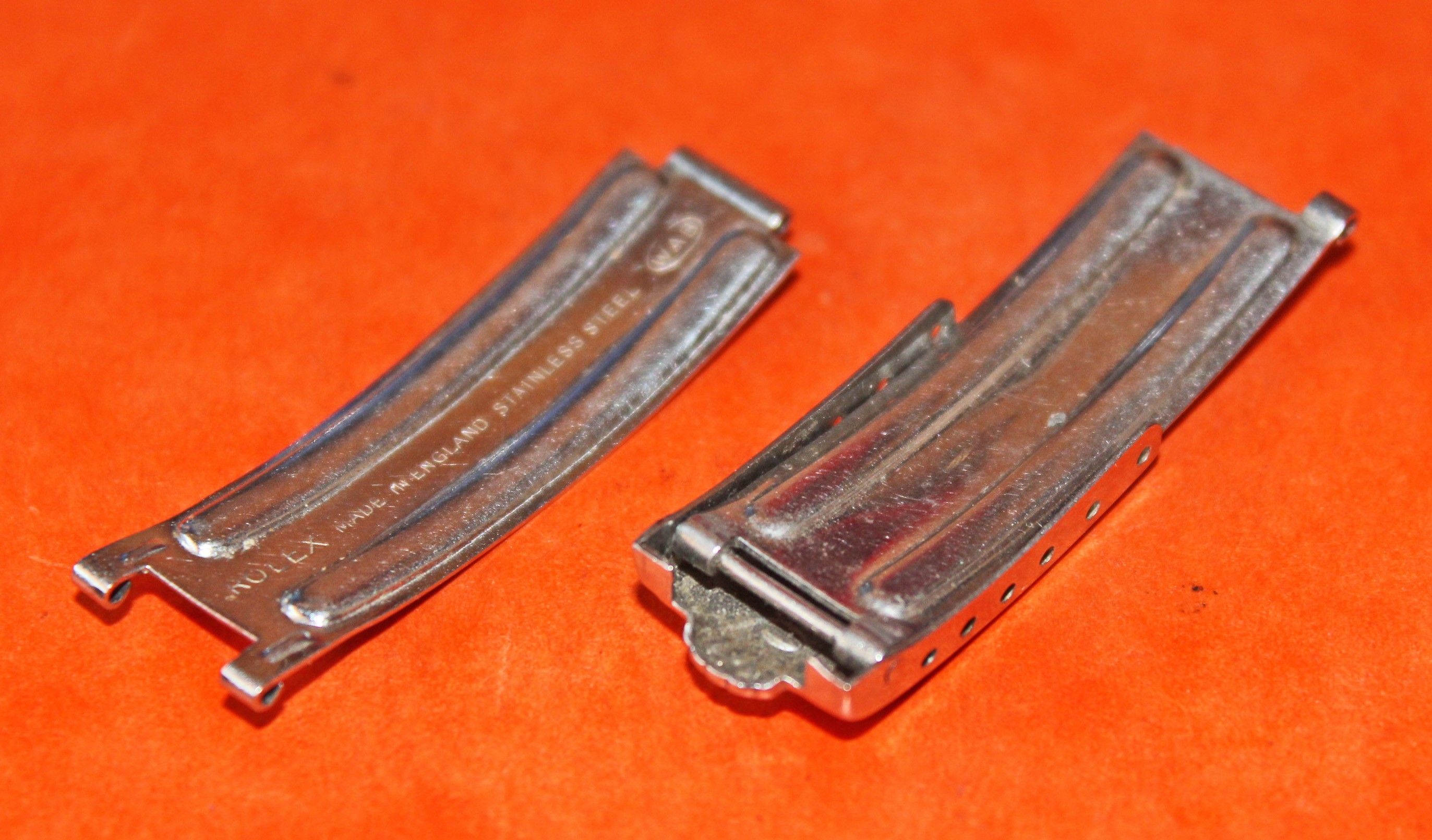 Rare Vintage Rolex MADE IN ENGLAND WAB "Big Crown" Clasp for 19mm 17mm ...