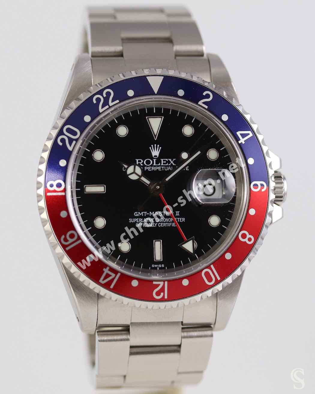 ROLEX 90's ROUGE & BLEU INSERT GRADUE 24H LUNETTE MONTRES GMT MASTER ...