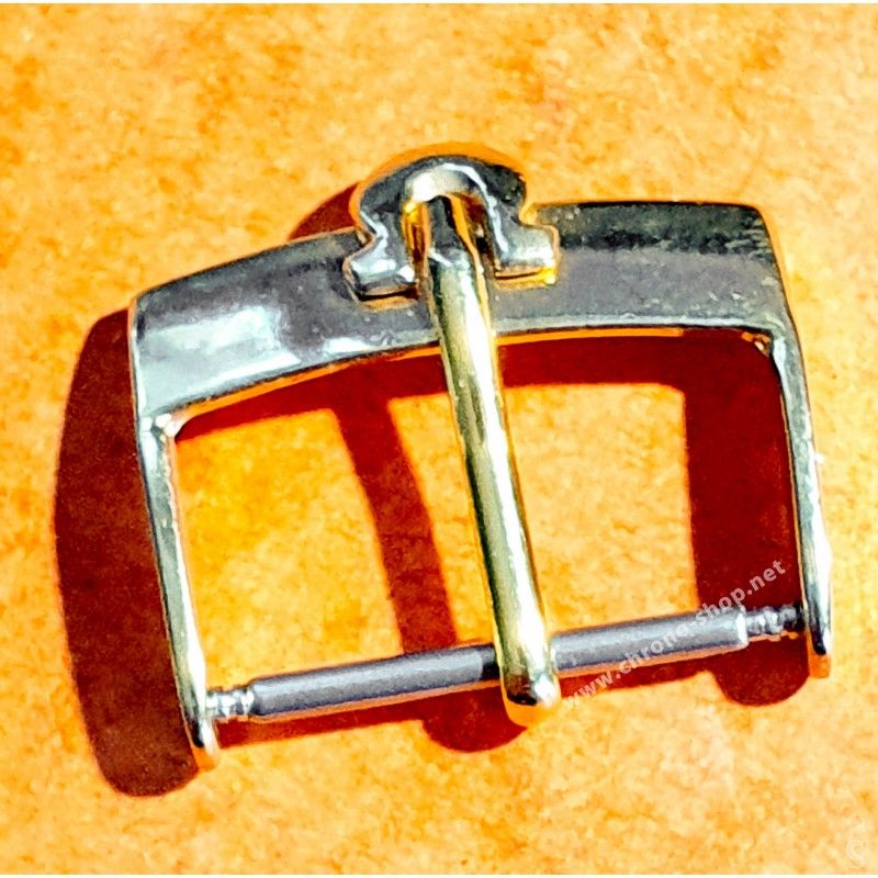 OMEGA 70's WRIST WATCH BIG LOGO STRAP BAND BUCKLE 16mm GOLD PLATED