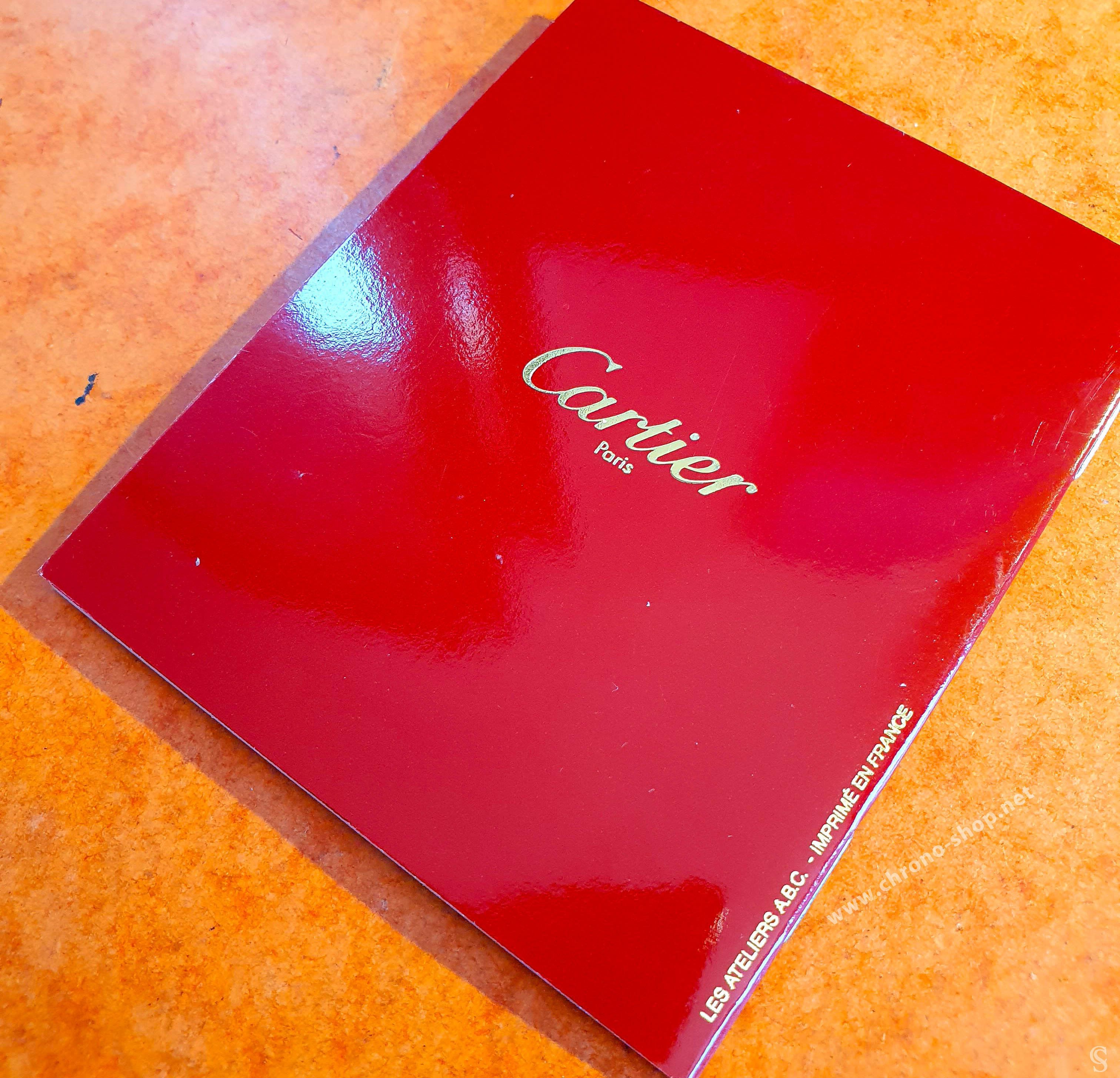 CARTIER Rare Red Booklet, advertising,manual MUST DE CARTIER PARIS ...