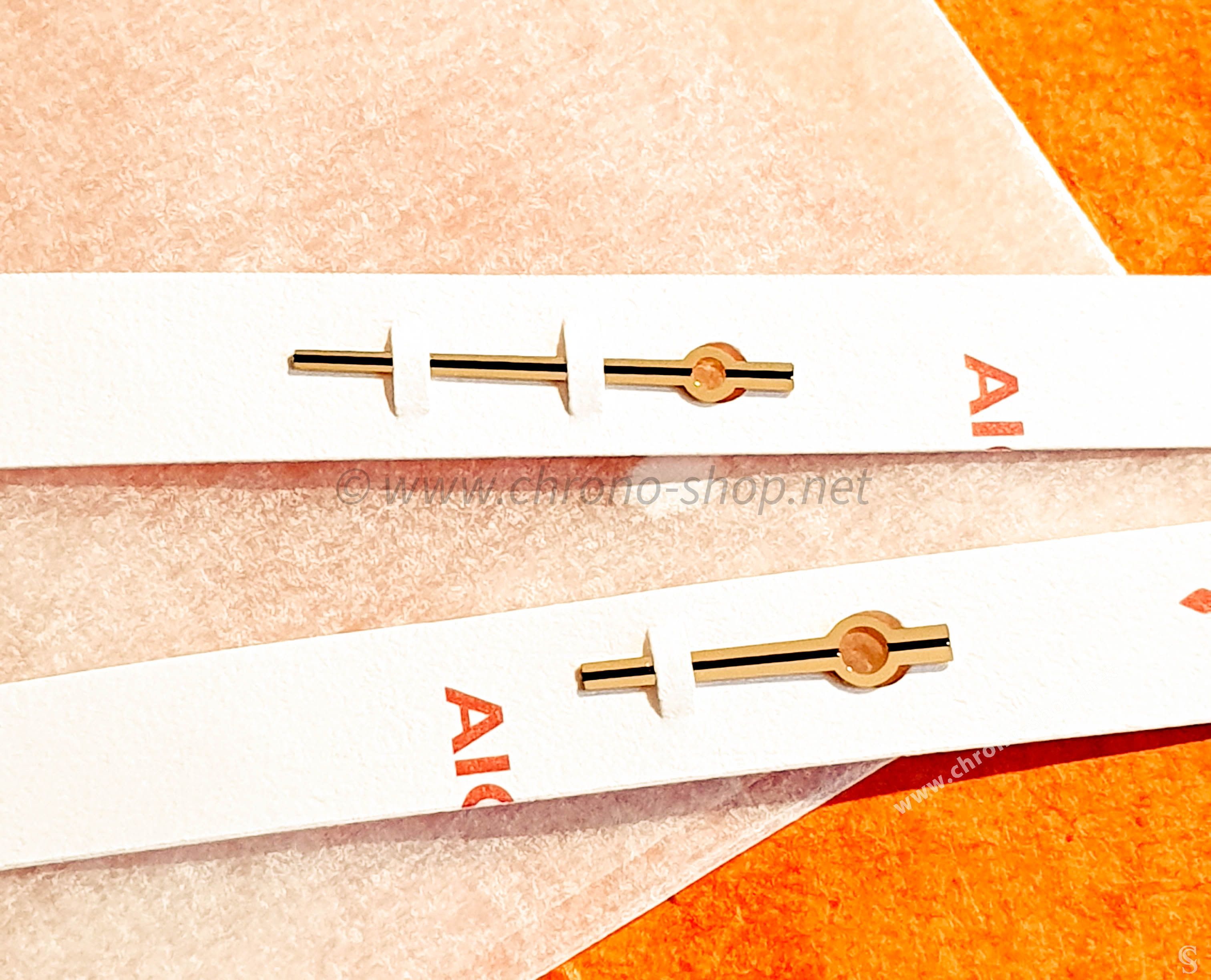 Rolex Aiguilles minutes & heures Liseret noir Or jaune montres ...