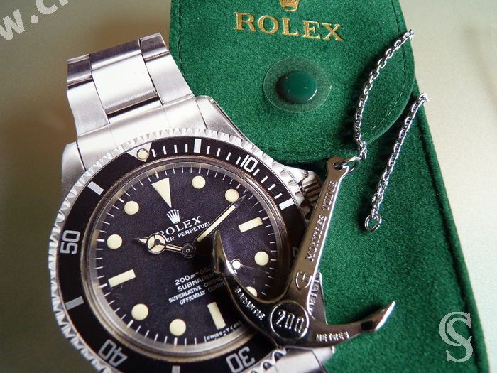 Authentic 70-80's Rolex Anchor 200m 660ft Submariner Watch 5510,1680 ...
