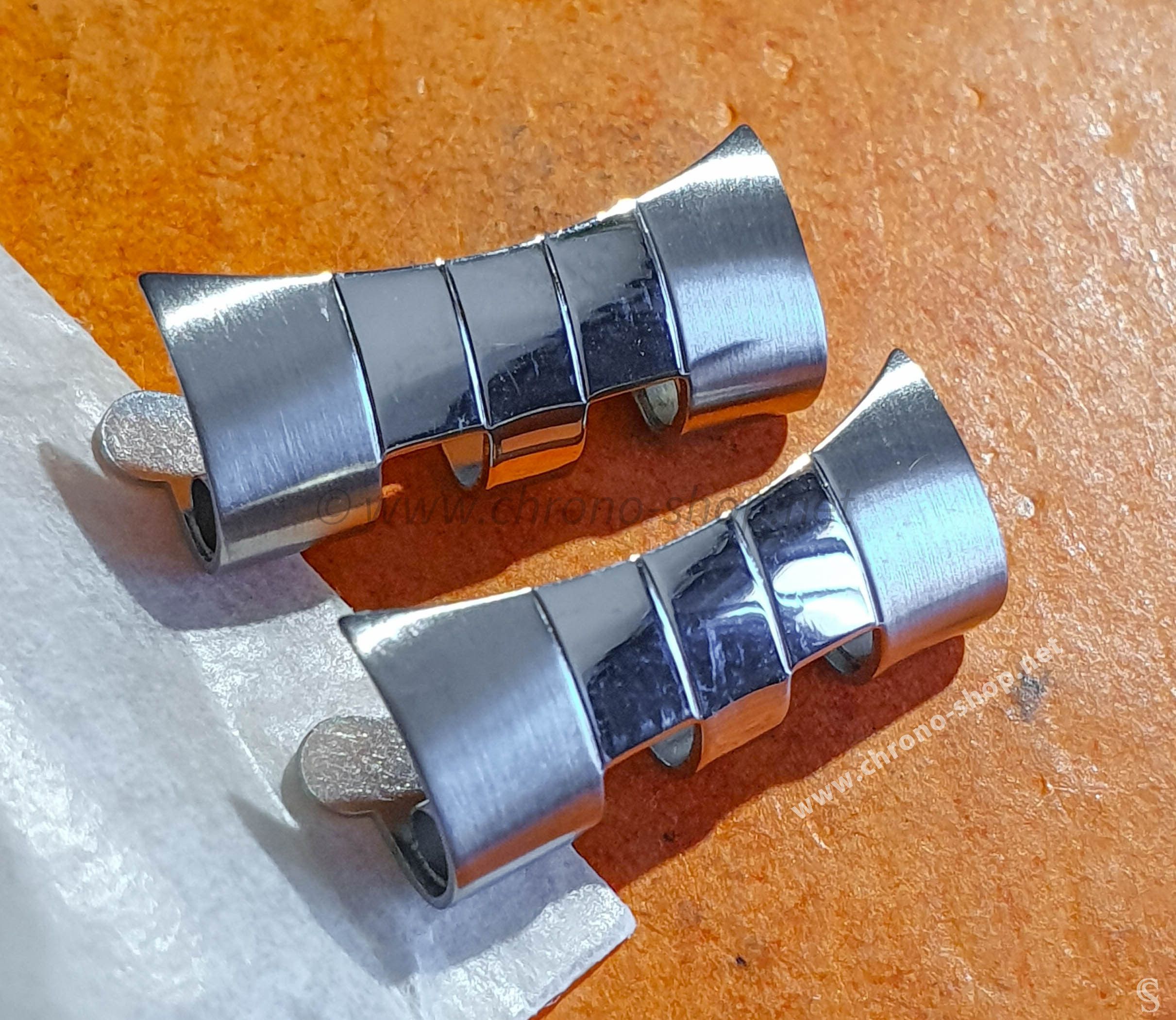 ROLEX PAIR OF ENDLINKS, ENDPIECES 601 REF V32-601-0 17mm ENDLINK BAND ...
