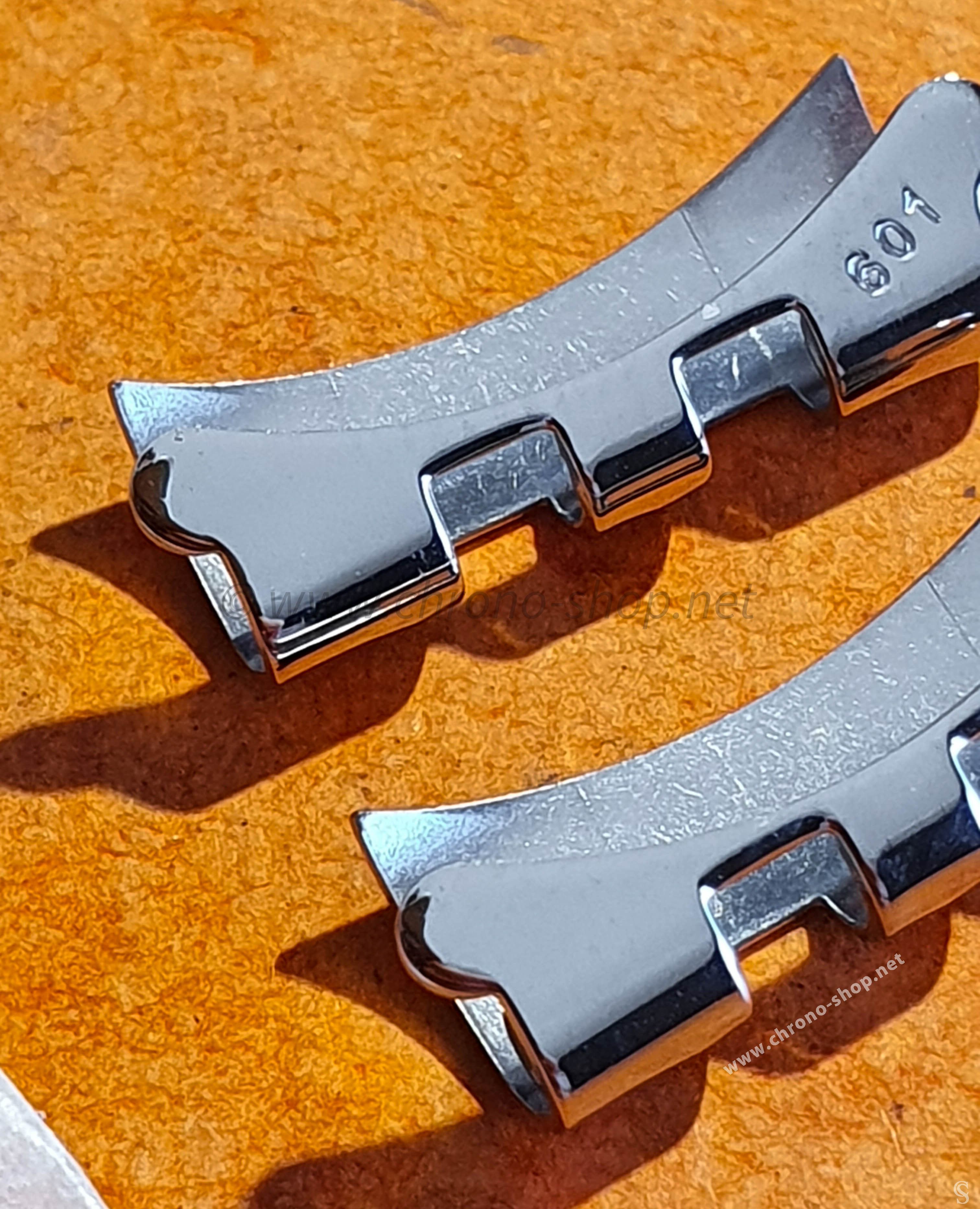 ROLEX PAIR OF ENDLINKS, ENDPIECES 601 REF V32-601-0 17mm ENDLINK BAND ...