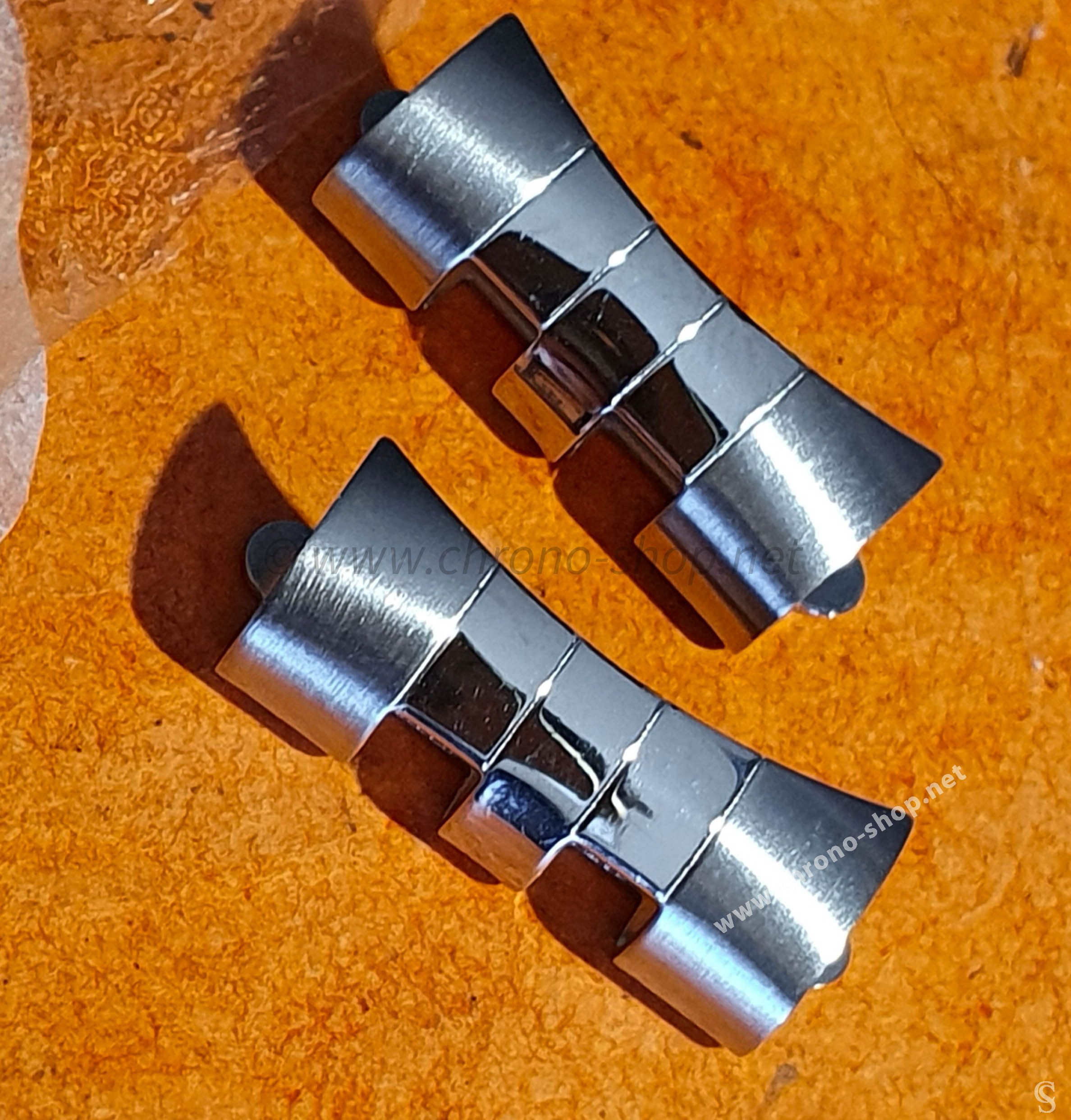 ROLEX PAIR OF ENDLINKS, ENDPIECES 601 REF V32-601-0 17mm ENDLINK BAND ...