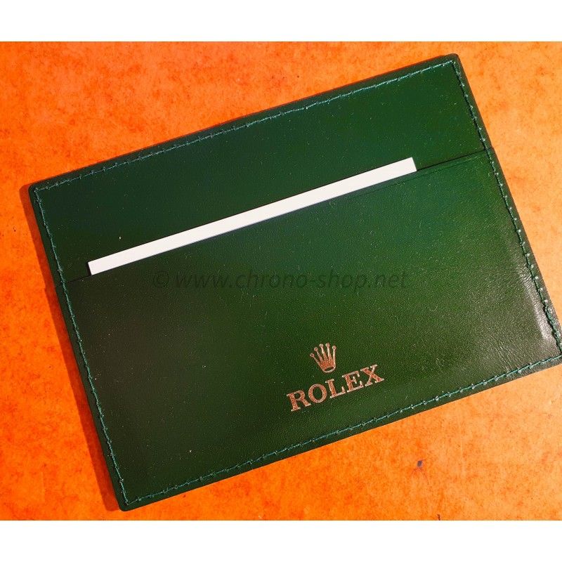 Rolex Exclusive & Collectible Fir Green Card Holder paper documents ...