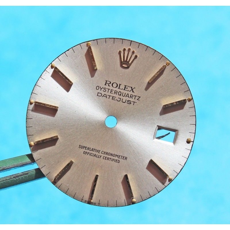 Rolex Vintage OysterQuartz Datejust dial 70's Gold baton markers ...