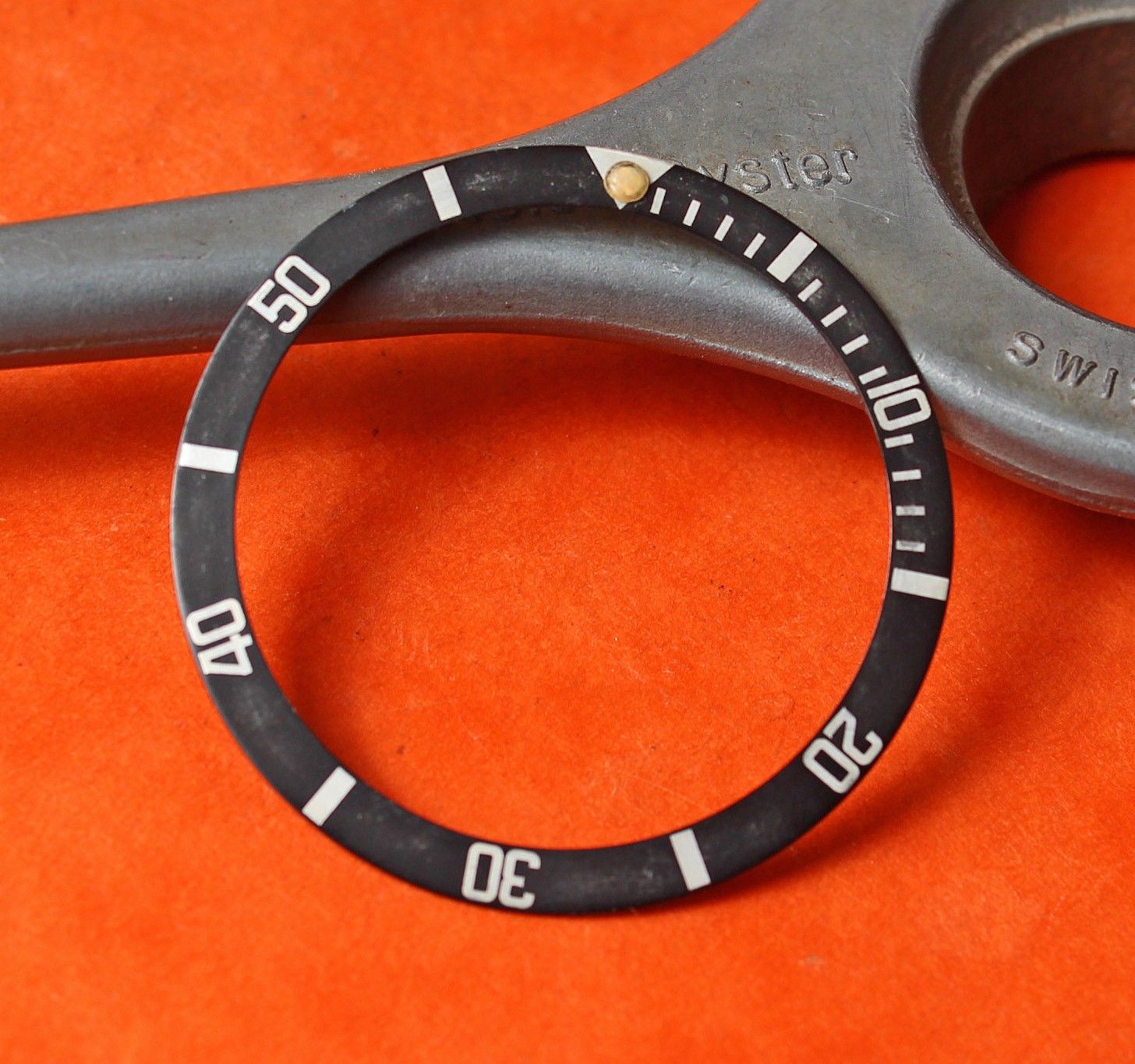 Aged & Genuine Faded Rolex Submariner Bezel Insert Black 1680 patina ...