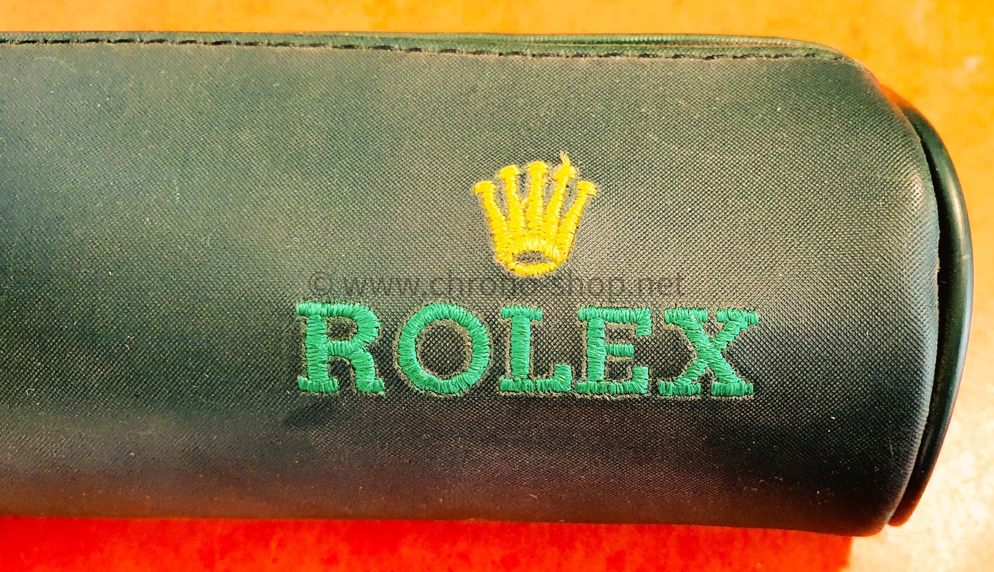 ROLEX Golf Storages 3 x Balls preowned PVC Pouch Bag Green Crown logo ...