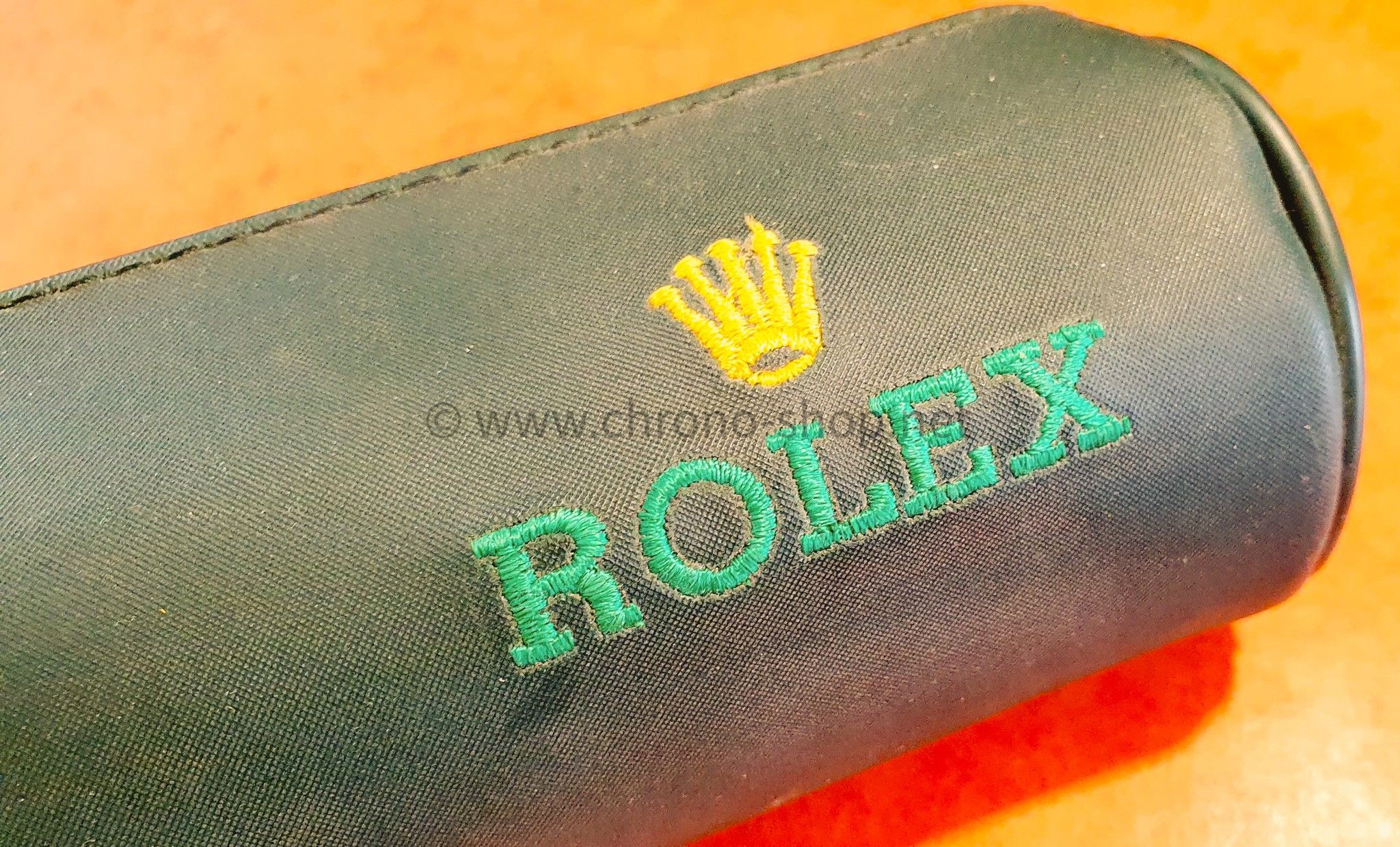 ROLEX Golf Storages 3 x Balls preowned PVC Pouch Bag Green Crown logo ...