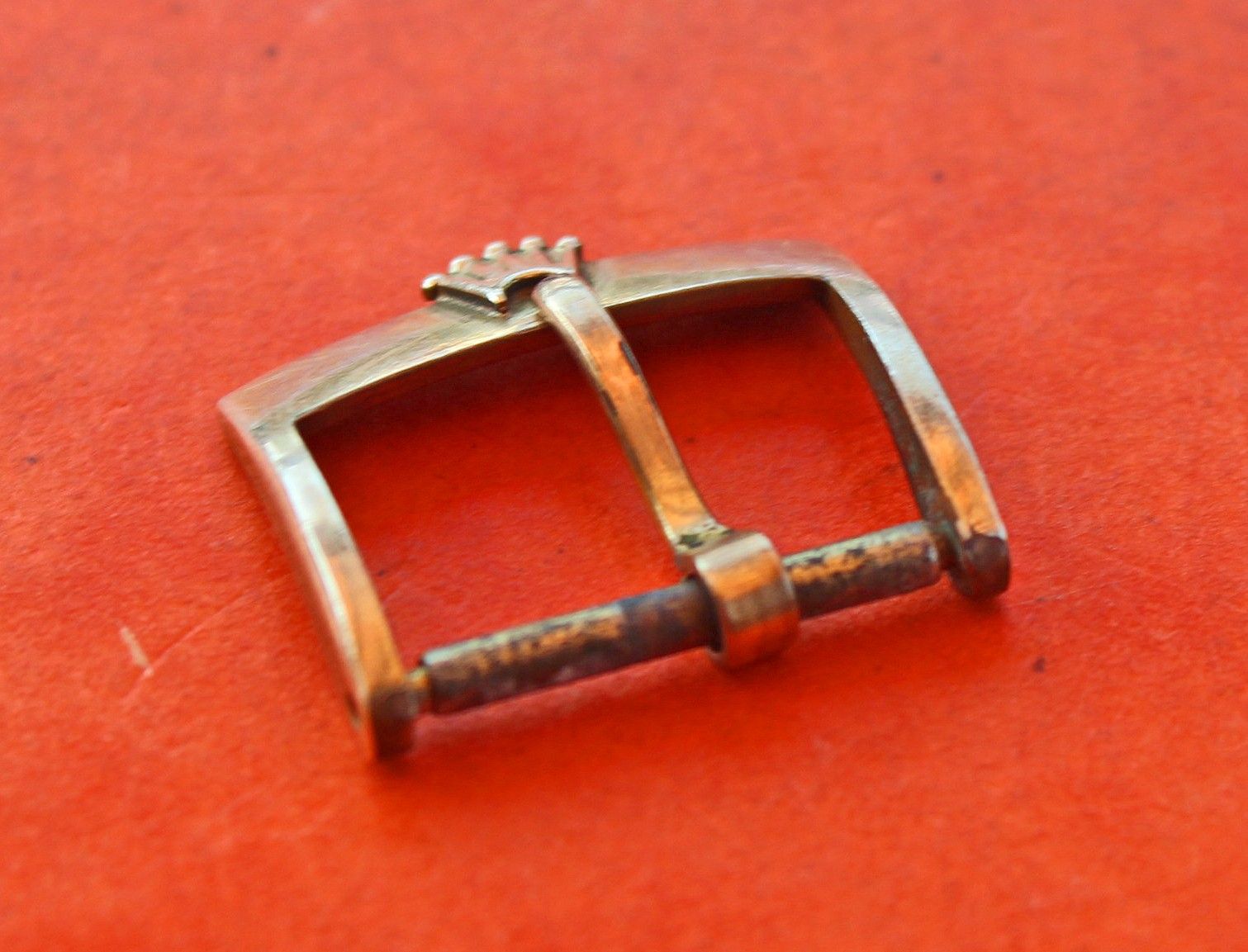 Vintage 16mm Gold Filled BIG CROWN Rolex or Tudor Buckle 16mm Between ...