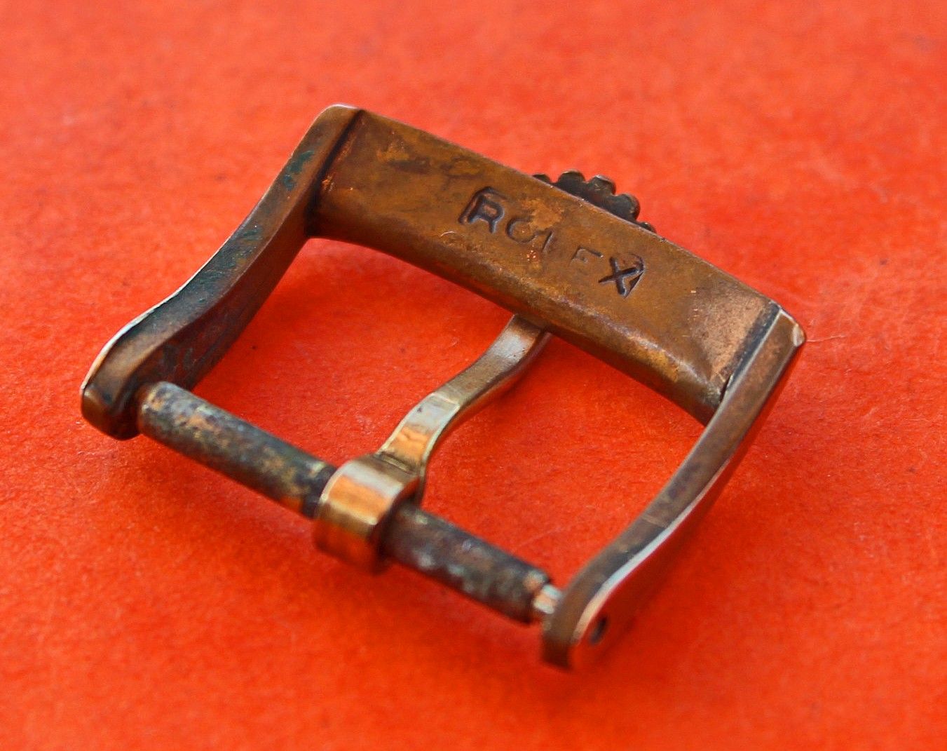 Vintage 16mm Gold Filled BIG CROWN Rolex or Tudor Buckle 16mm Between ...