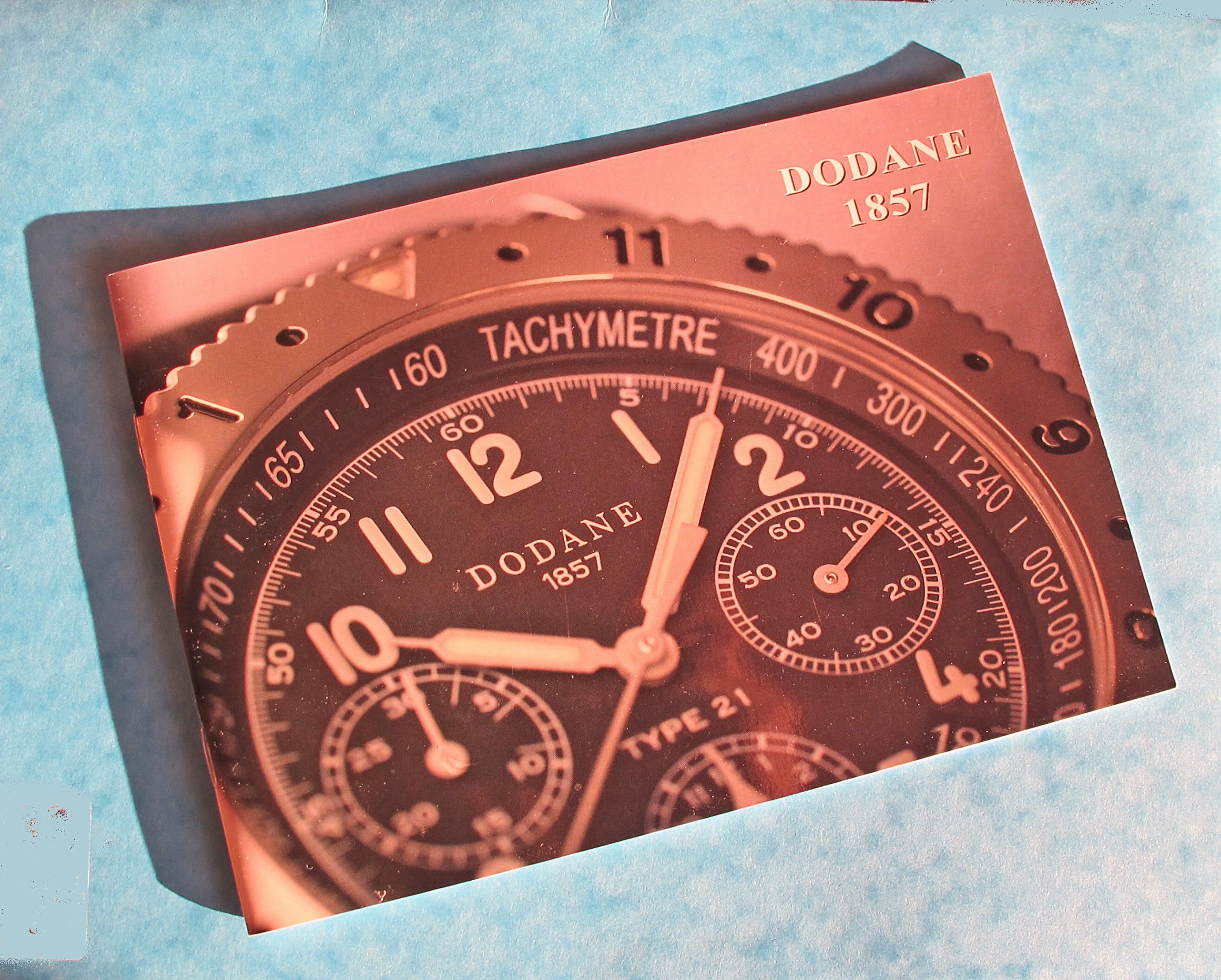 BOOKLET CHRONOGRAPH DODANE MILITARY WATCH VINTAGE TYPE XXI