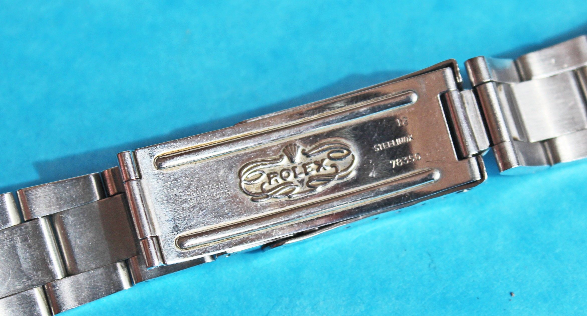 1984 Vintage Rolex 78350 -19mm- Oyster Stainless Steel Bracelet heavy ...