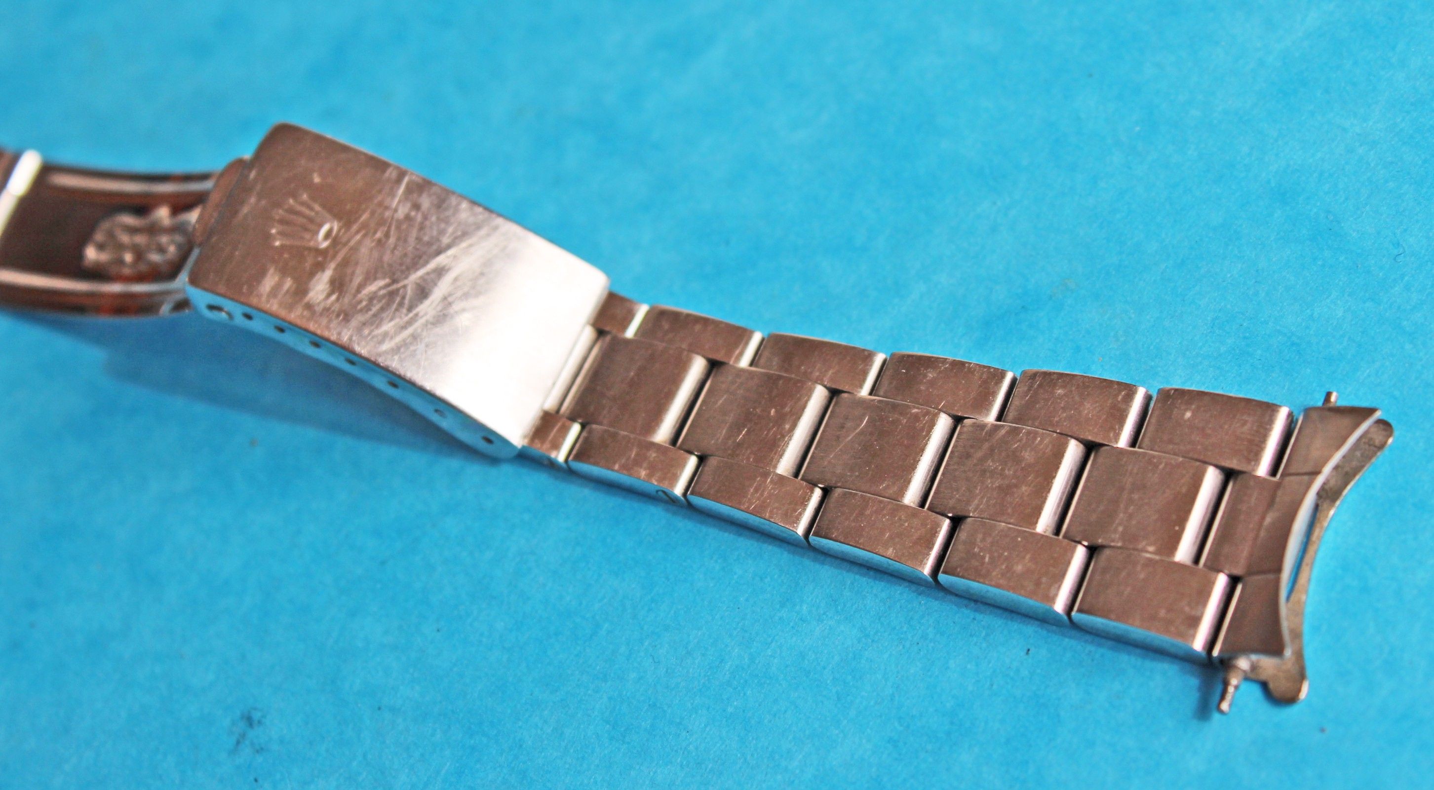 1984 Vintage Rolex 78350 -19mm- Oyster Stainless Steel Bracelet heavy ...