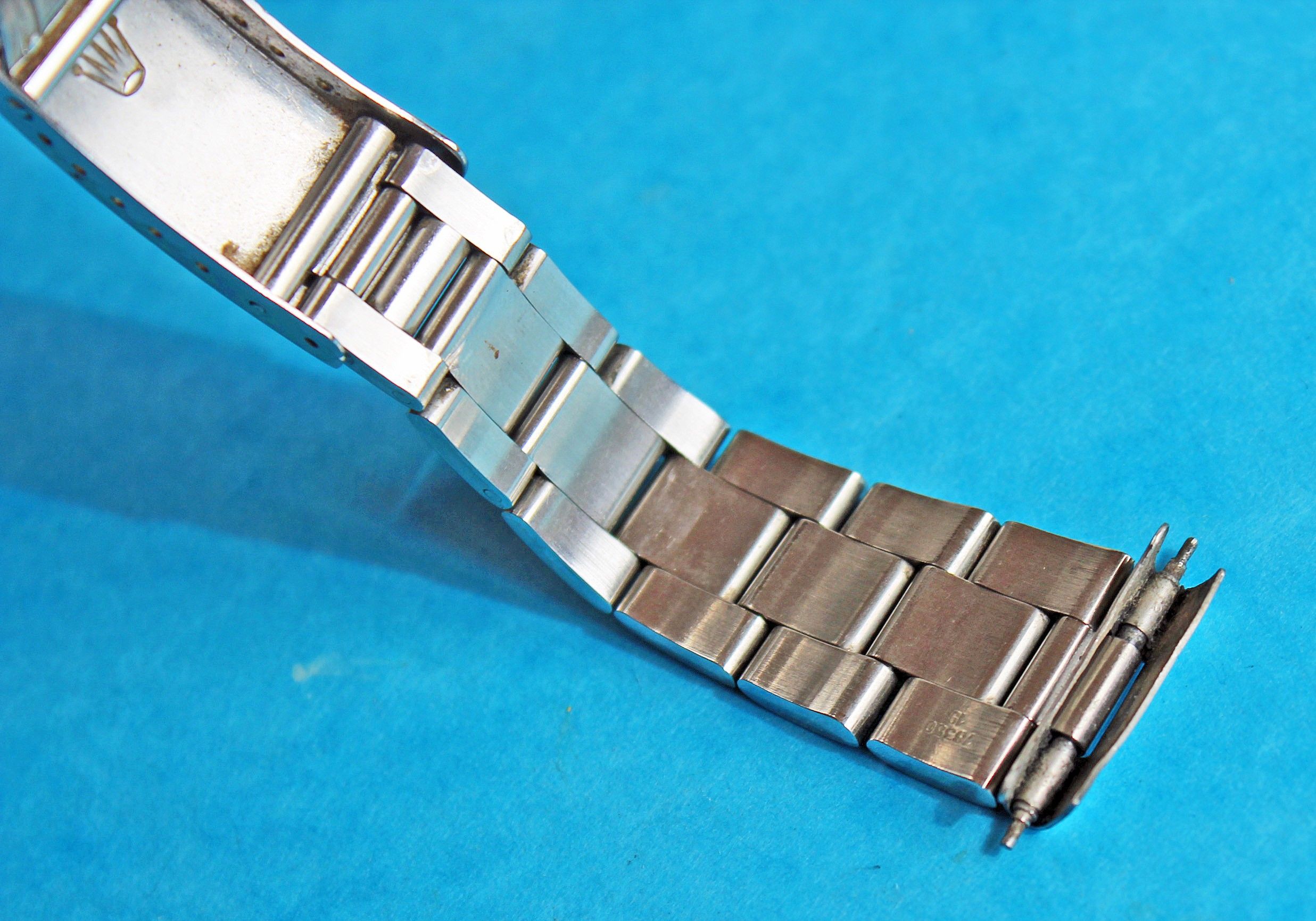 1984 Vintage Rolex 78350 -19mm- Oyster Stainless Steel Bracelet heavy ...