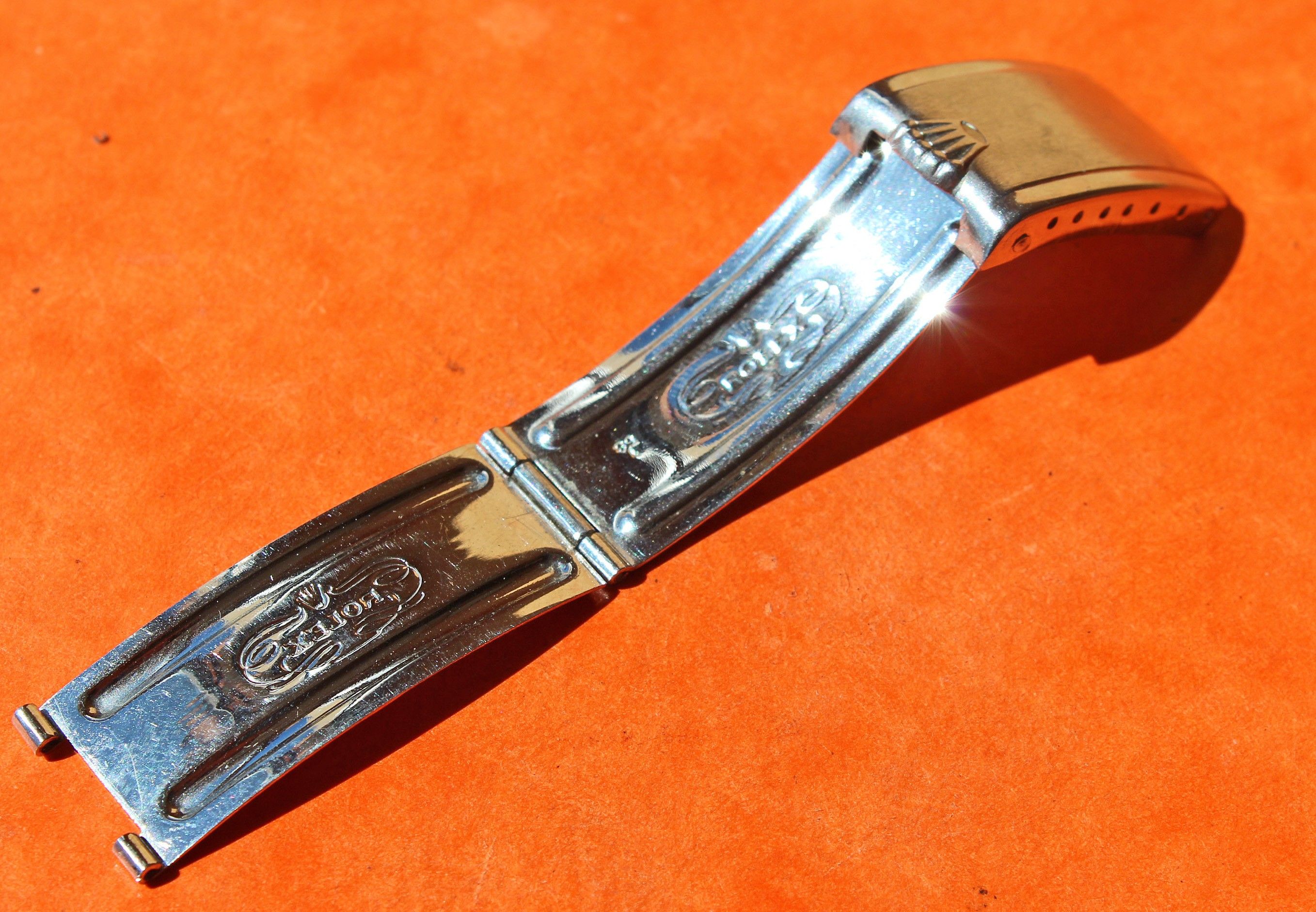 Rare 1968 Vintage Rolex "Big Crown" 6251H Clasp for Rivet folded links ...