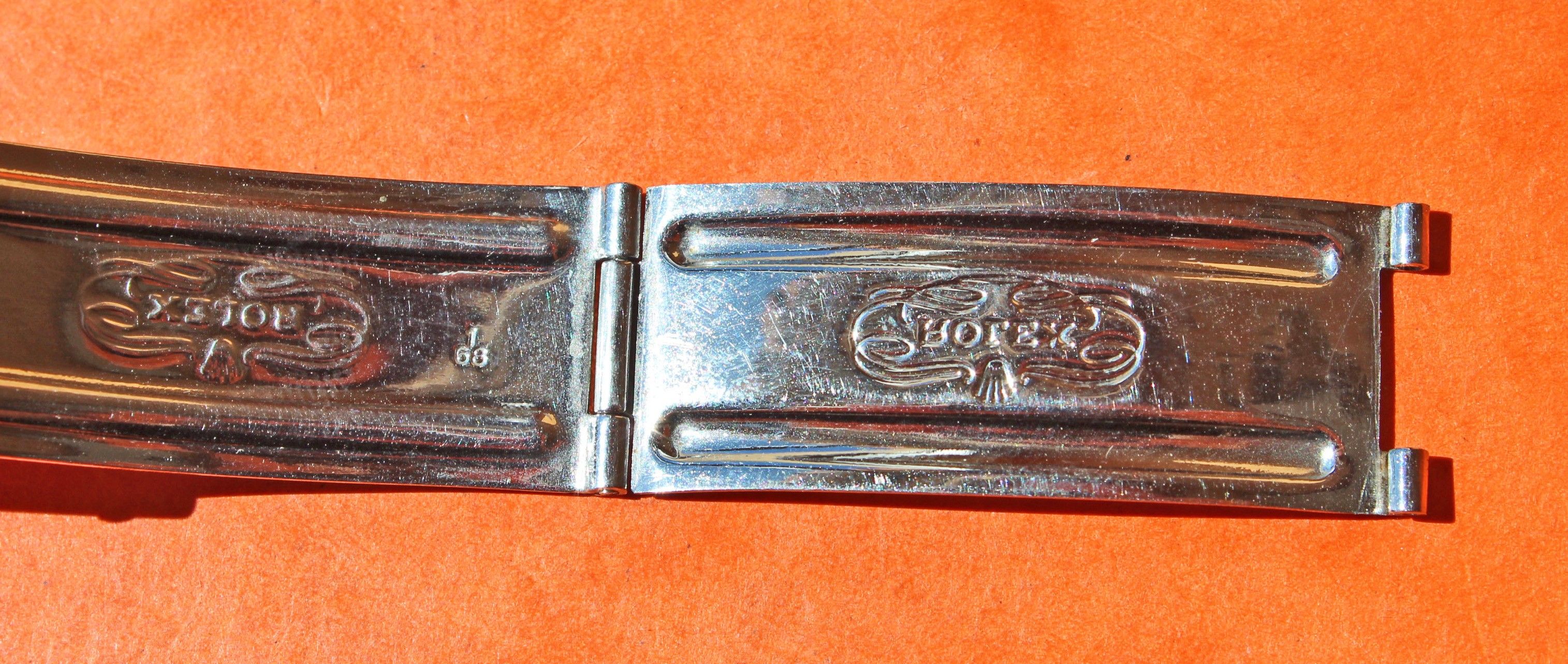 Rare 1968 Vintage Rolex "Big Crown" 6251H Clasp for Rivet folded links ...
